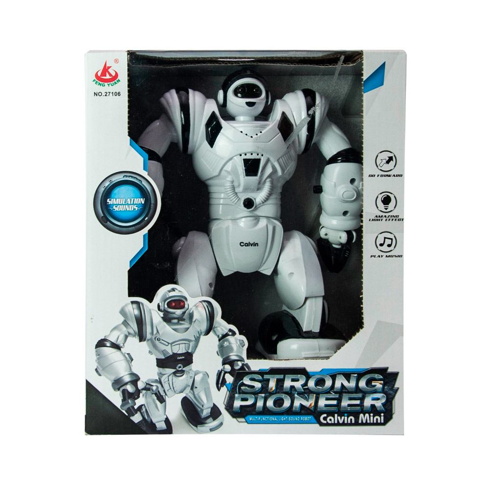 Mini Robô Calvin - Strong Pioneer - Com Luz e Som - Yes Toys ...