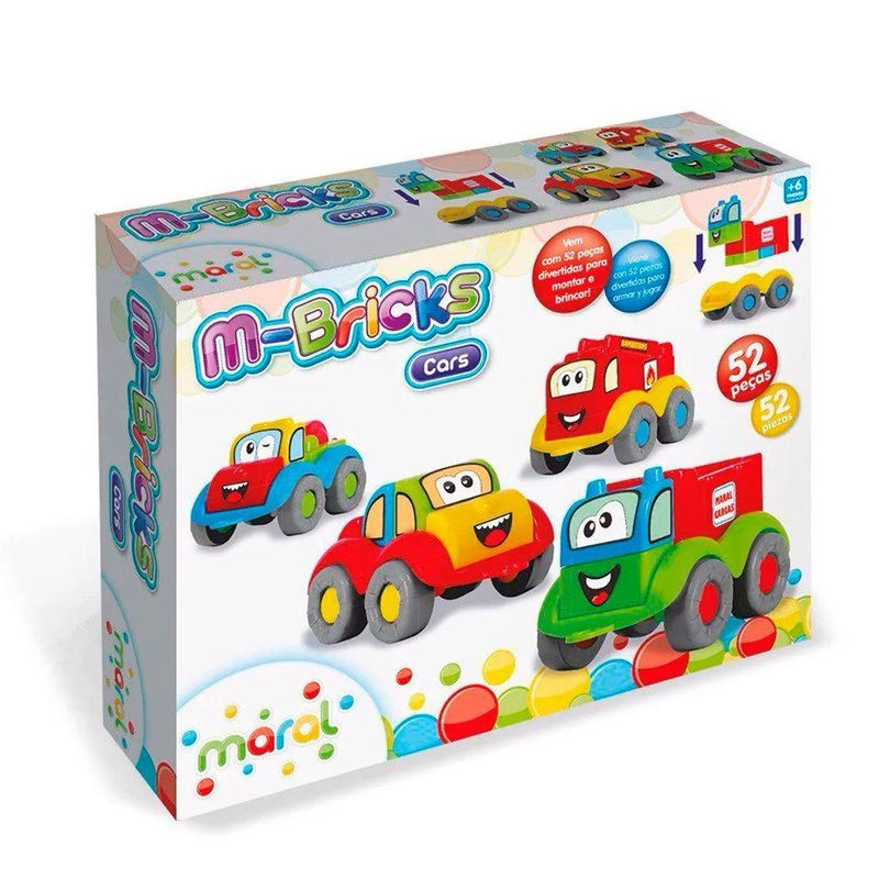 Carrinhos para Montar - MBricks Cars - 52 Peças - Maral ...