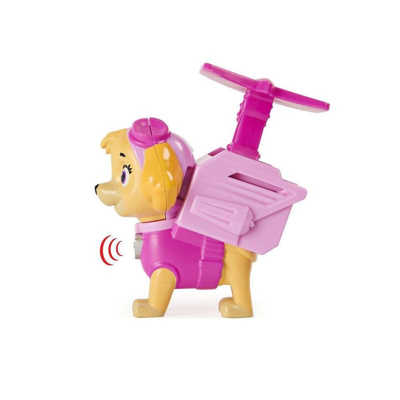 Mini Figura com Som Patrulha Canina - Skye - Sunny - superlegalbrinquedos