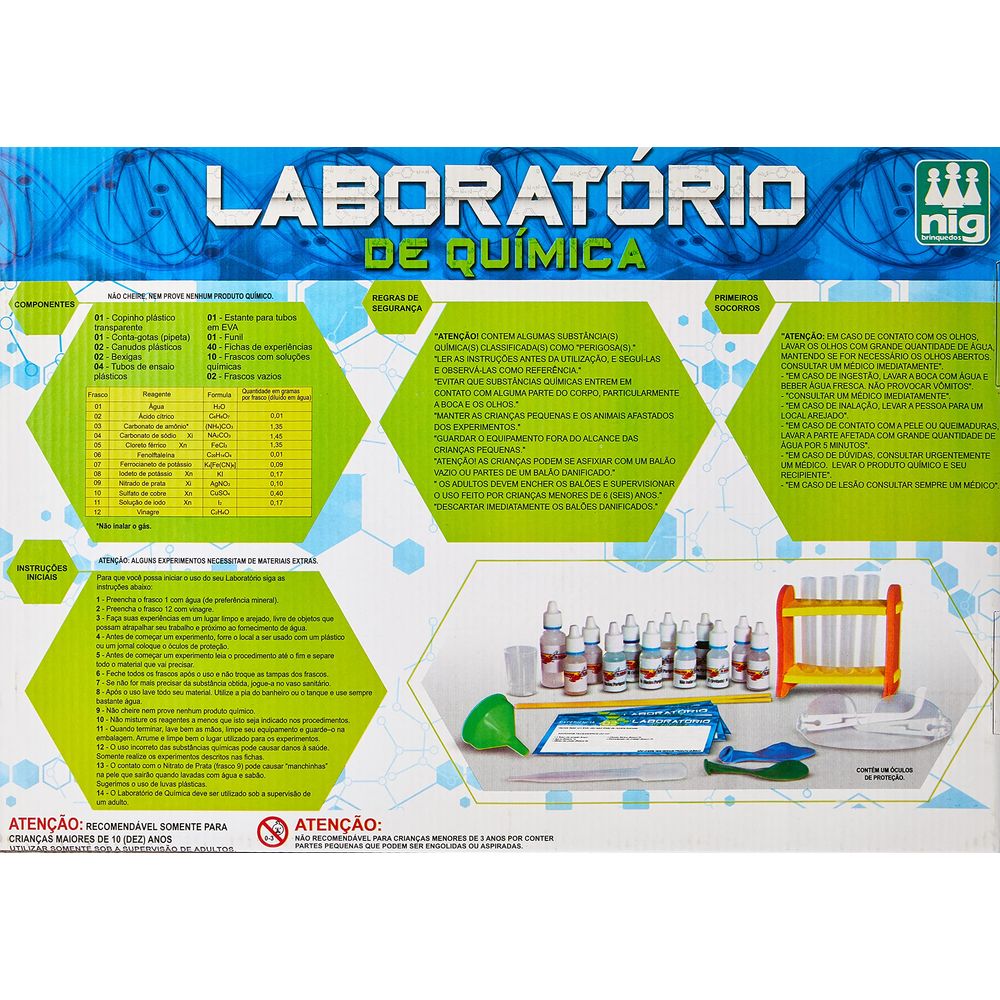 Jogo Laboratório de Química - NIG - superlegalbrinquedos