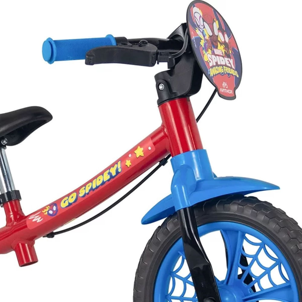 Bicicleta Infantil Aro 12 - Balance Bike - Homem Aranha - Azul e ...