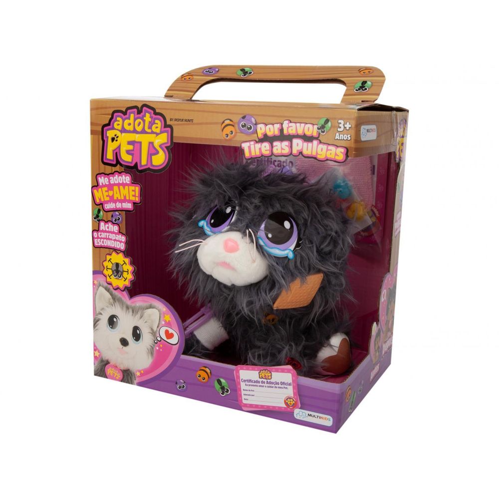 Pelúcia Adota Pets - 19 cm - Bartô - Multikids - superlegalbrinquedos