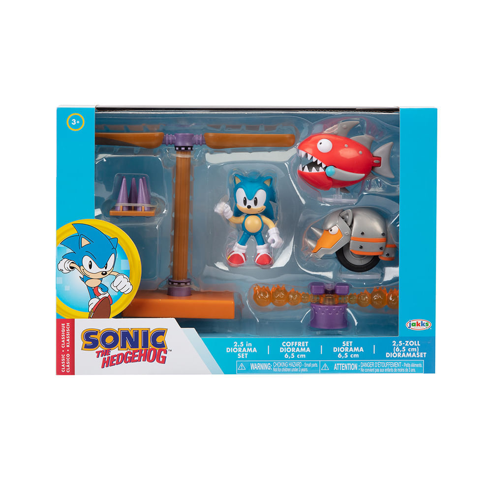 Conjunto de Mini Figuras - Sonic - The Hedgehog - Set Diorama ...