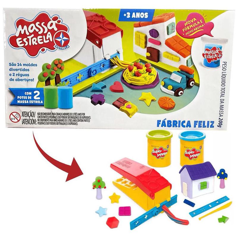 Massa de Modelar - Fabrica Feliz - Super Massa - Estrela ...