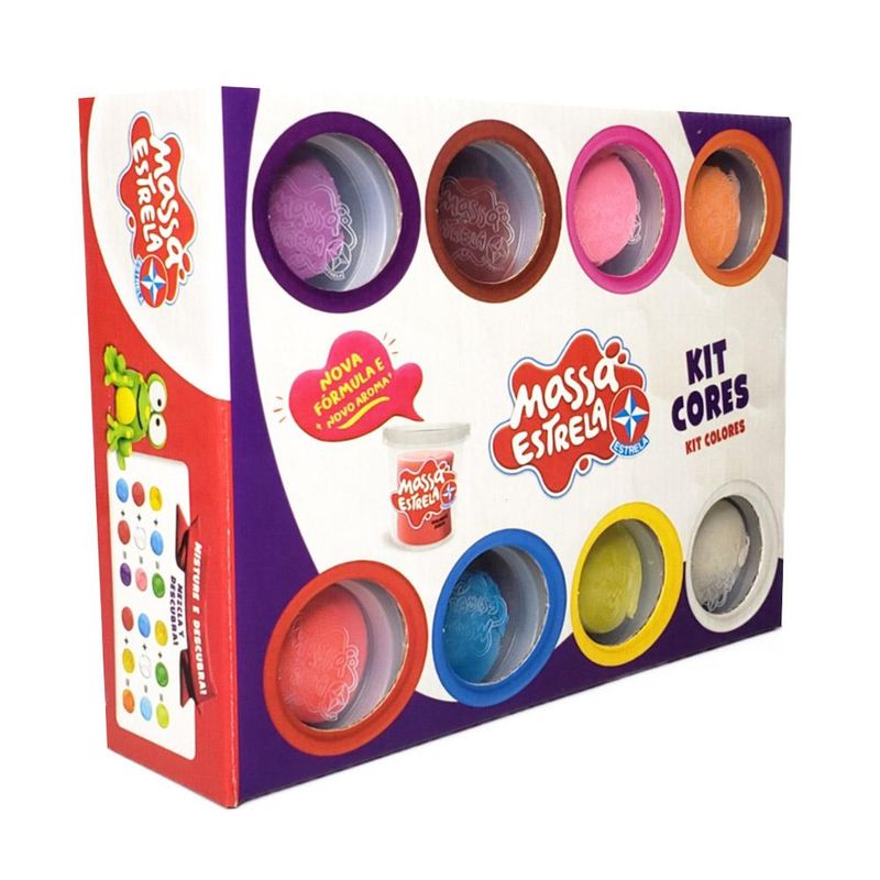 Massa de Modelar - Kit Cores e Colores - Estrela - superlegalbrinquedos