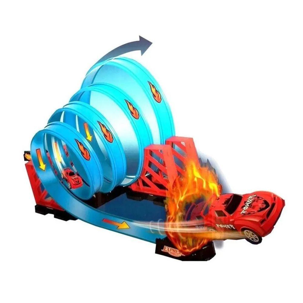 Pista Express Wheels com Carrinho - Extreme Action - Multikids ...