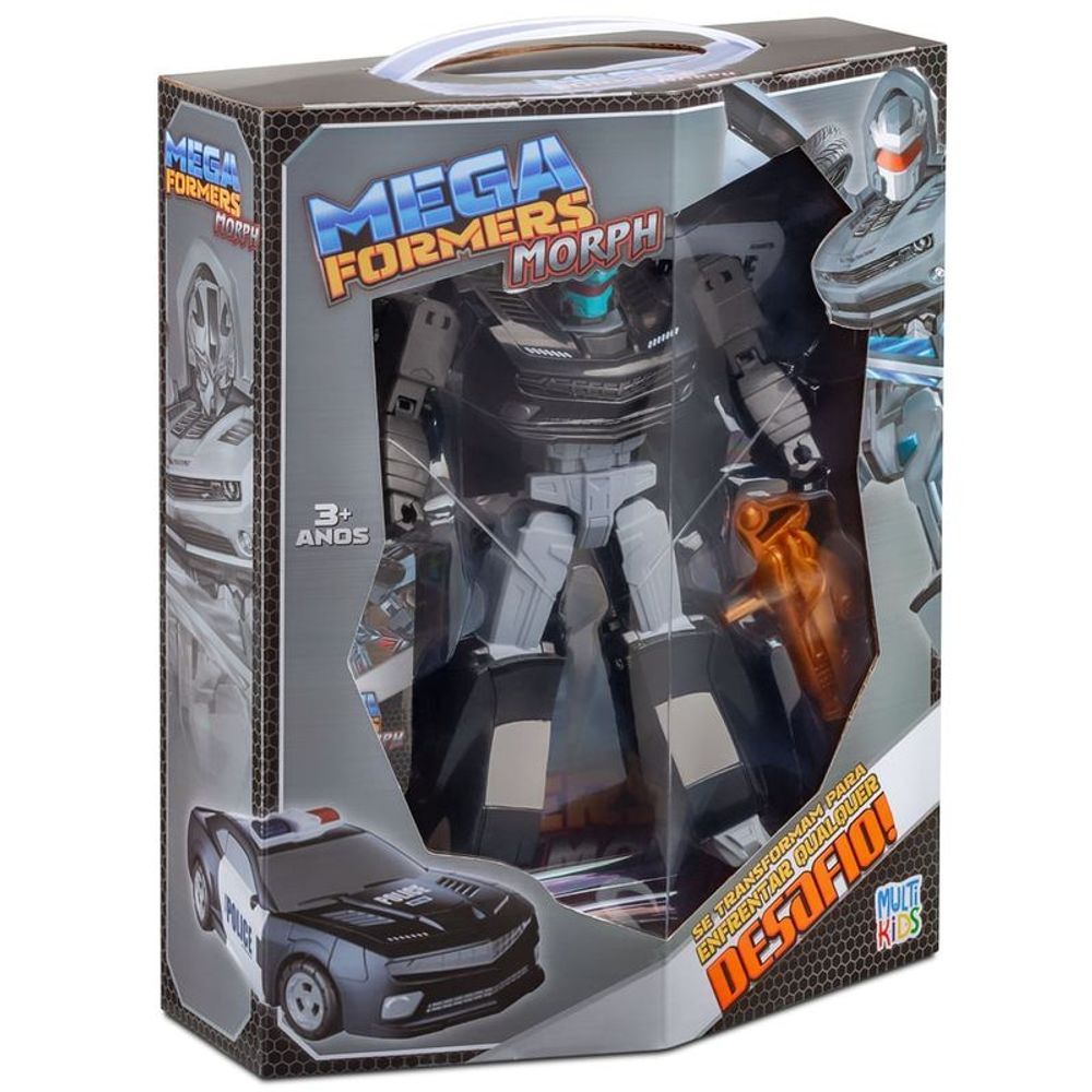 Figura Transformável - Mega Formers Morph - Police - Multikids ...