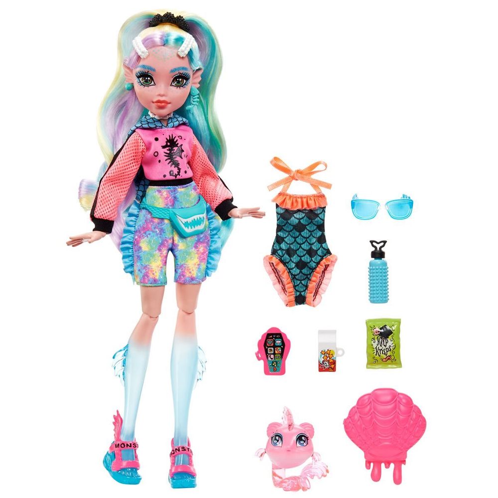 Boneca Monster High com Acessórios - Lagoona Blue e Neptuna - Mattel ...