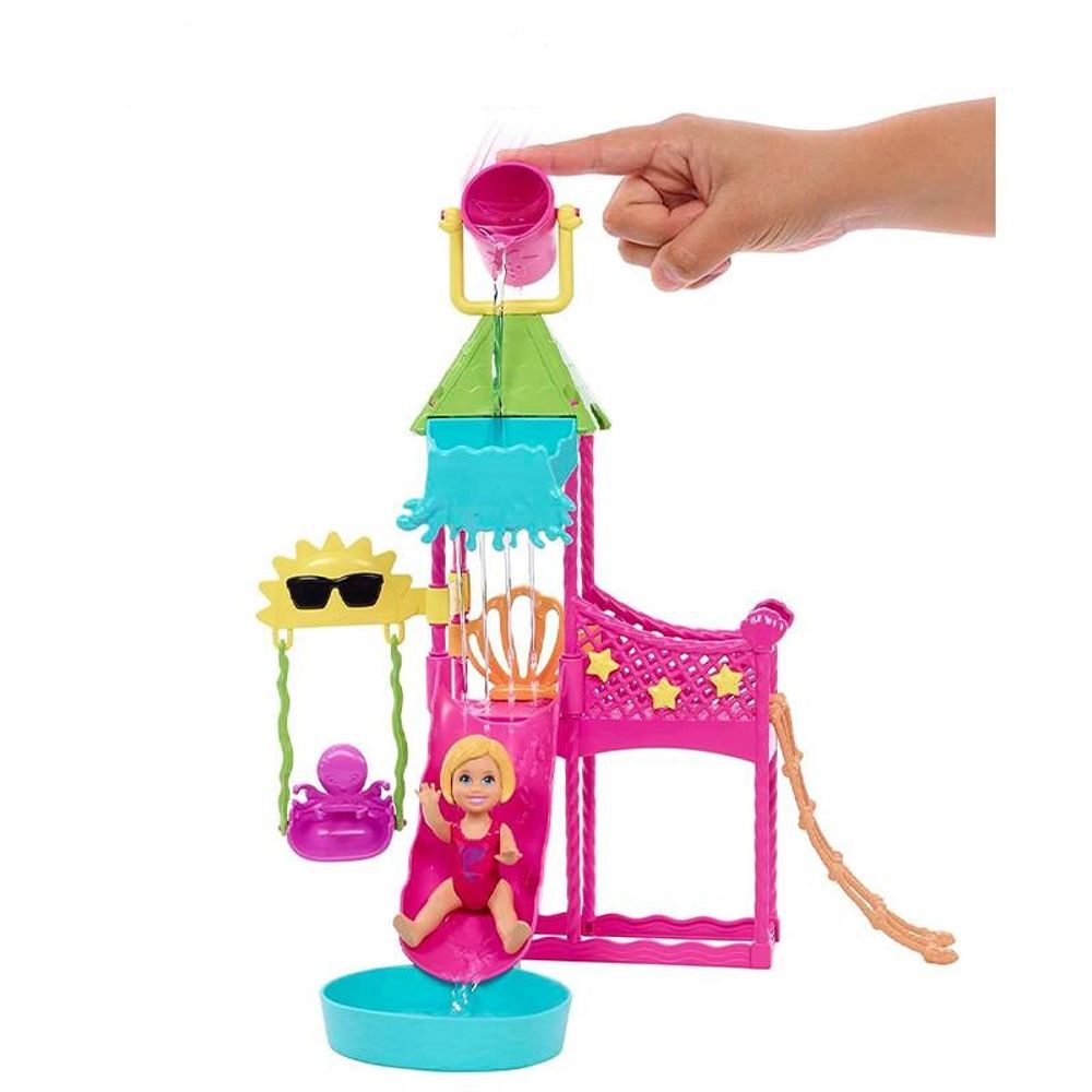 Playset Barbie com Boneca - Parque Áquatico com Tobogã - Skipper First ...