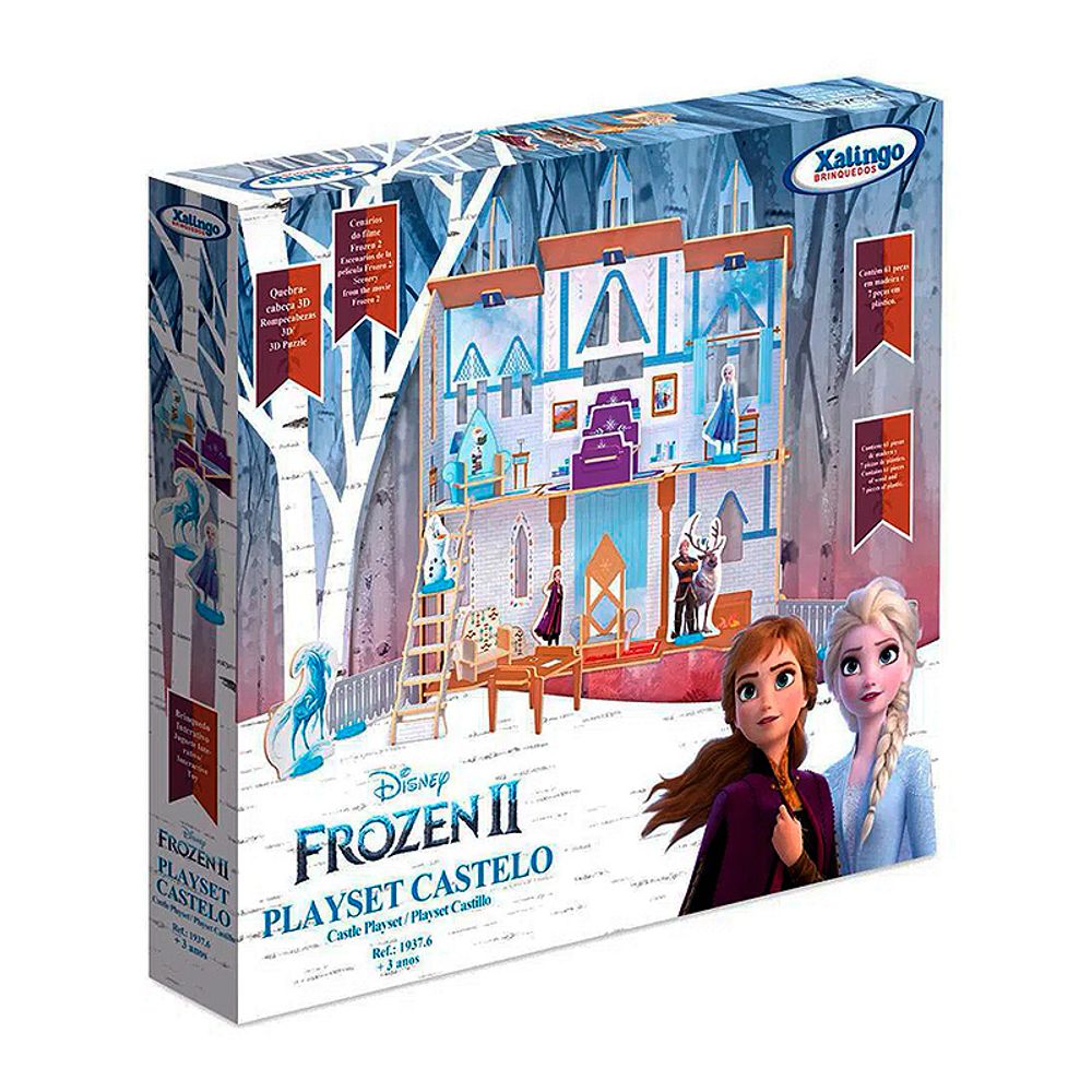 Playset de Madeira Castelo da Elsa - Frozen 2 - Disney - Xalingo ...