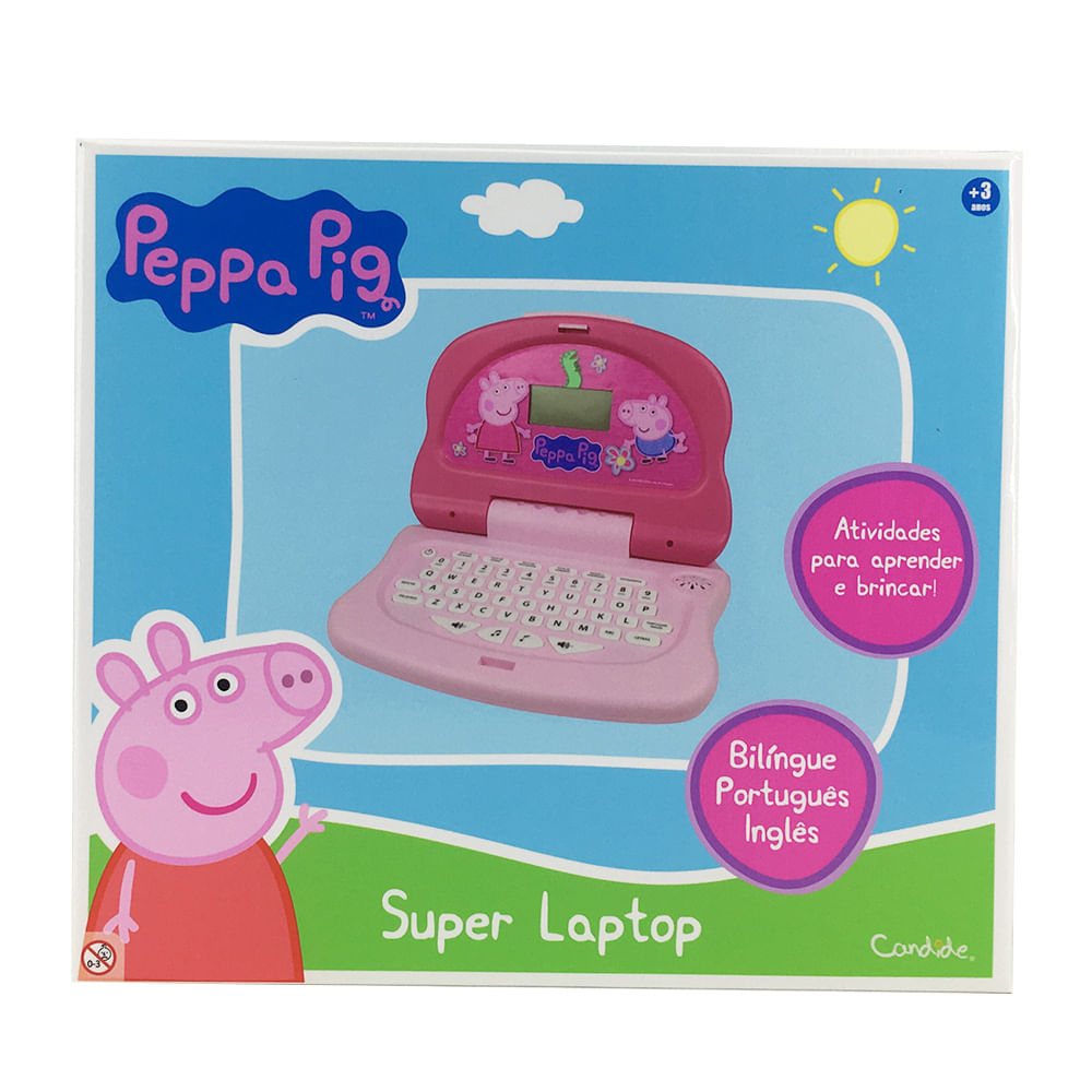 Laptop Infantil - Bilíngue - Peppa Pig Peppa Tech - Candide ...
