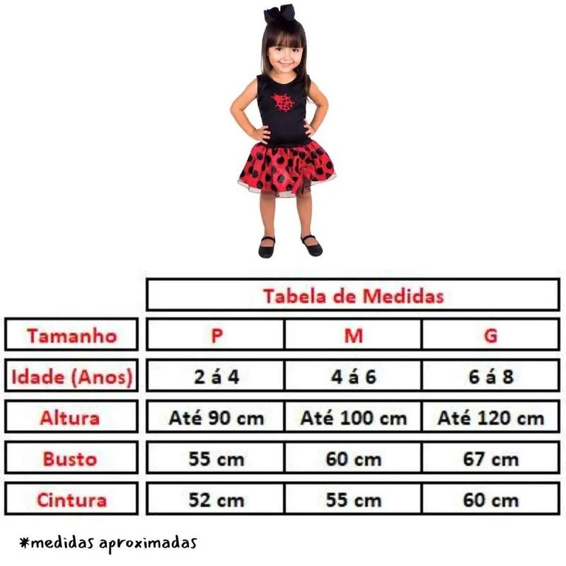 Fantasia Infantil - Joaninha - Tamanho P - Brink Model ...