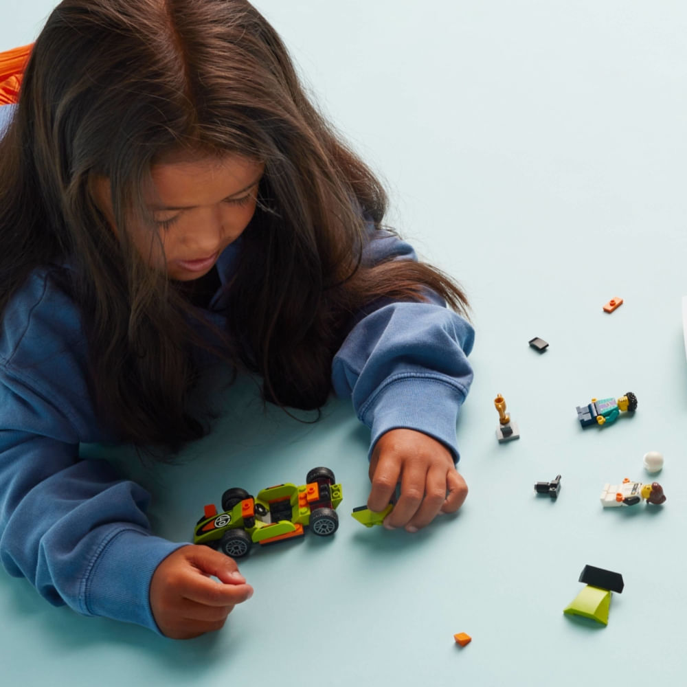 LEGO City - Carro de Corrida Verde - 56 Peças - 60399 ...